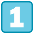 1️⃣ Keycap Digit One Emoji on Gogeticons for free
