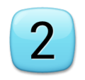 2️⃣ Keycap Digit Two Emoji on Gogeticons for free